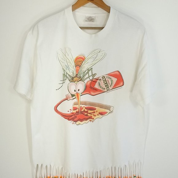 Tabasco | Shirts | Vtg Tabasco Hot Sauce Mosquito Graphic Tshirt Adults ...